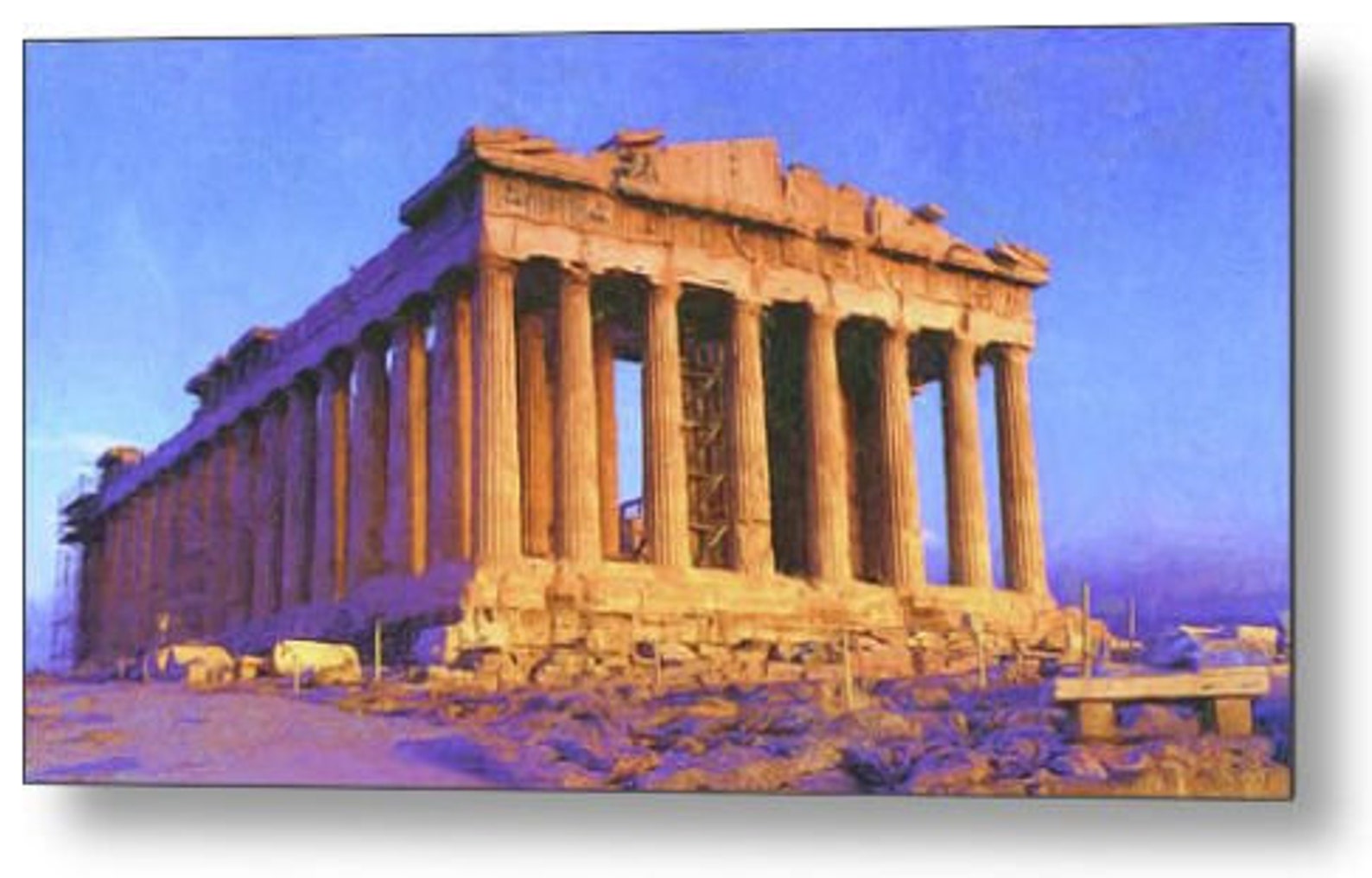 The Parthenon of Athena in Athens by Troy Caperton Created in 2013 - Etsy