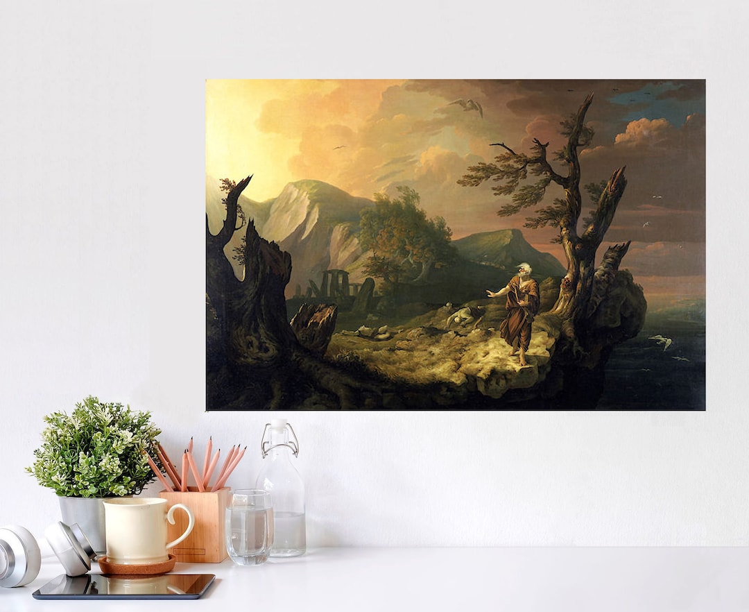 The Last Bard by Thomas Jones Created in 1774, a Romantic Masterpiece ...