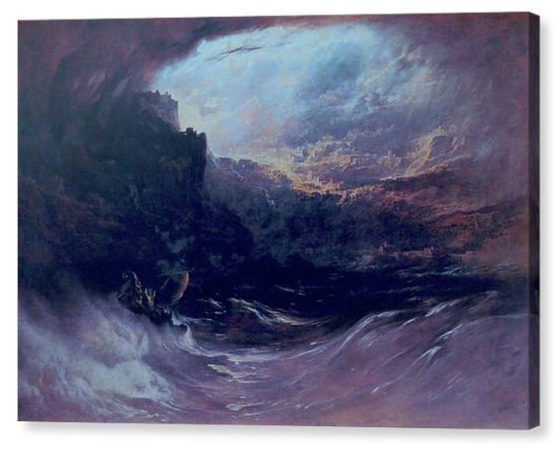 Christ Stilleth the Tempest Print, John Martin Biblical Scene - Etsy