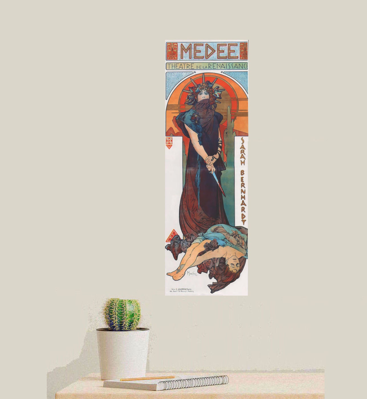 Medea by Alphonse Mucha Created in 1898, an Oil on Canvas Prototype of ...