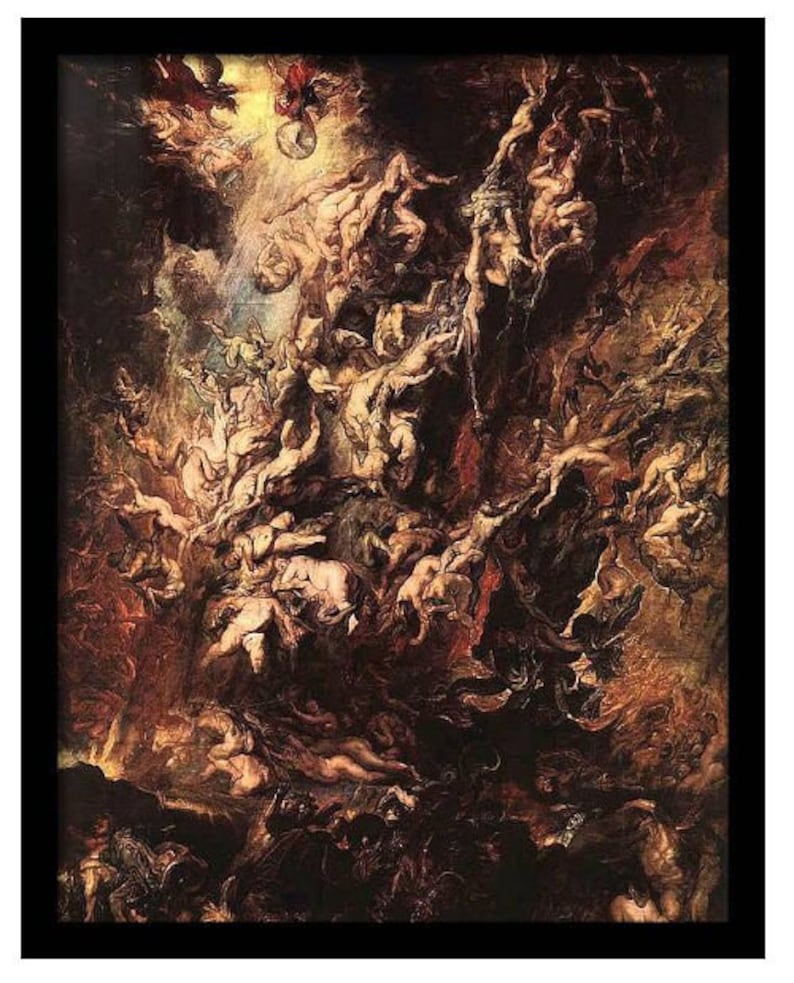 Fall of the Damned by Peter Paul Rubens of 1620, a Flemish Baroque ...