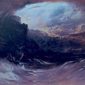 Christ Stilleth the Tempest Print, John Martin Biblical Scene - Etsy