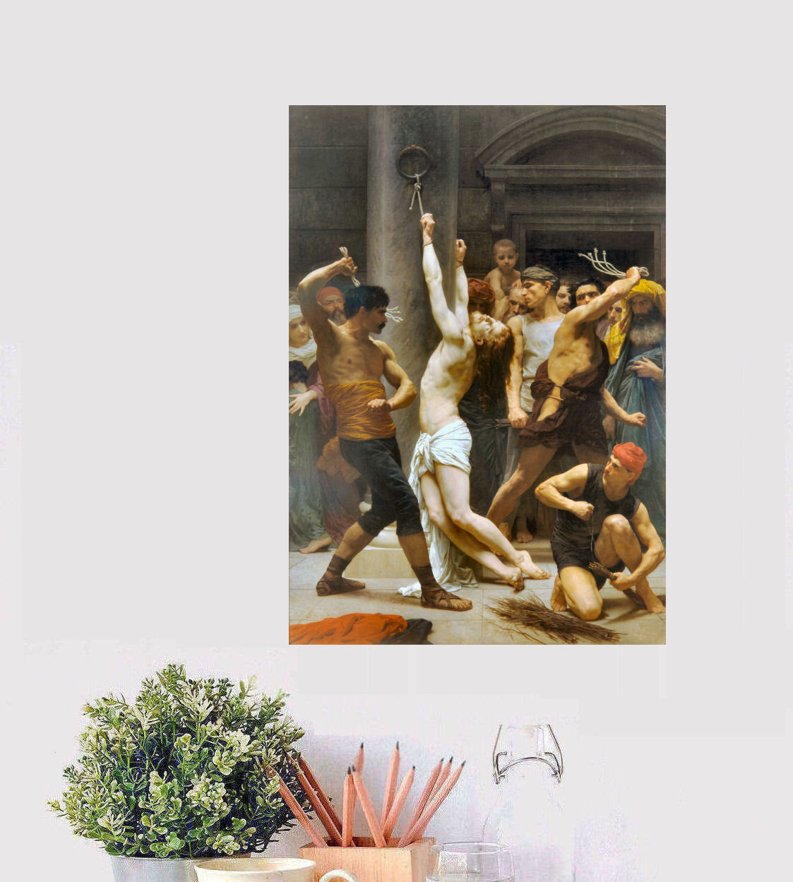 The Flagellation of Jesus Christ by William Adolphe Bouguereau Created ...