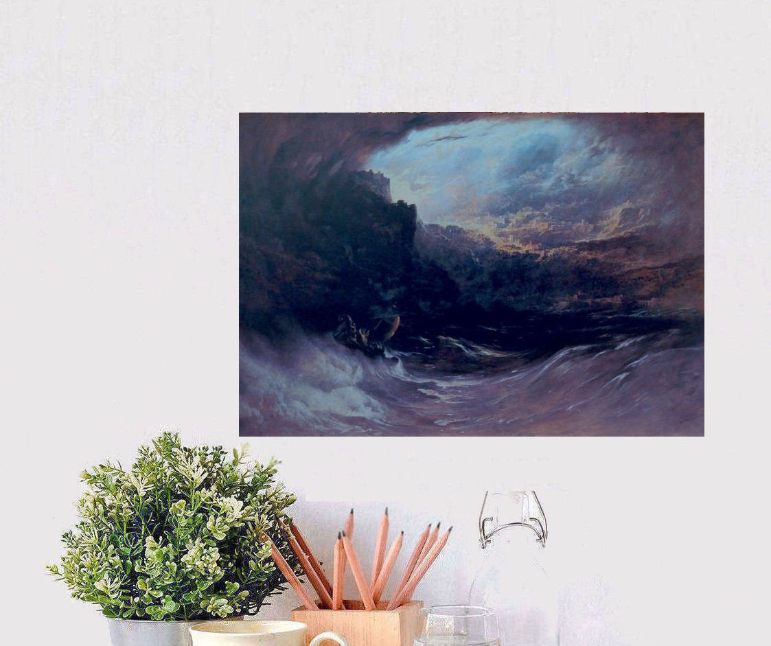 Christ Stilleth the Tempest Print, John Martin Biblical Scene - Etsy