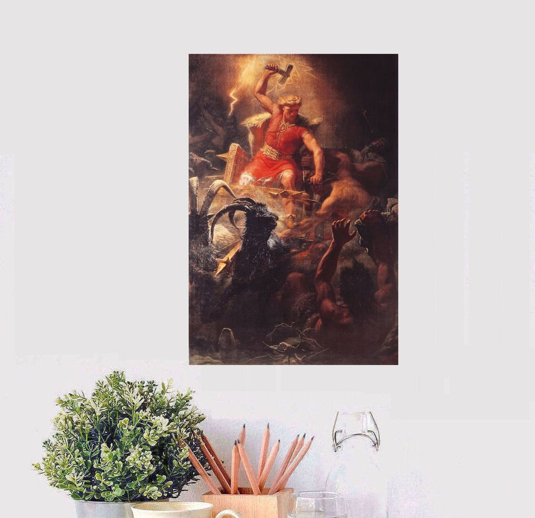 Thor by Marten Eskill Winge Created in 1872, a Masterful Swedish ...