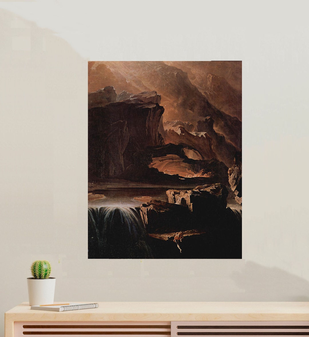 Sadak and the Waters of Oblivion by John Martin Created in 1812, a ...