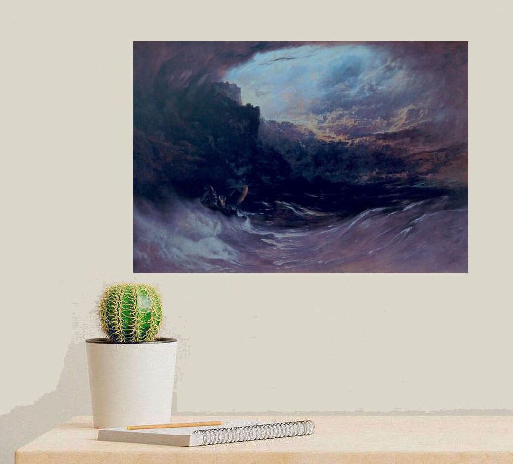 Christ Stilleth the Tempest Print, John Martin Biblical Scene - Etsy