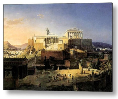The Acropolis of Athens in the Age of Pericles by Leo Von Klenze - Etsy