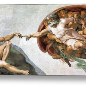 The Creation of Adam Print, Michelangelo Sistine Chapel Art - Etsy