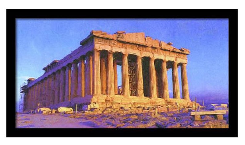 The Parthenon of Athena in Athens by Troy Caperton Created in 2013 - Etsy