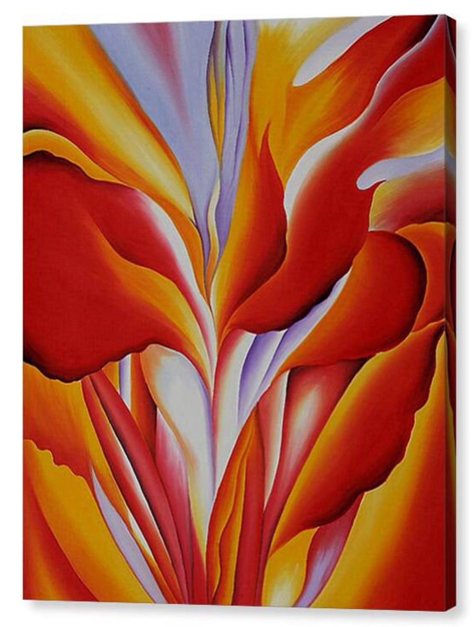 Red Canna by Georgia O'keefe of 1924, a Modernist Painting of an ...