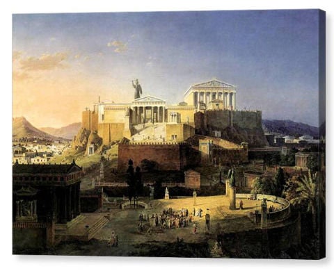 The Acropolis of Athens in the Age of Pericles by Leo Von Klenze - Etsy