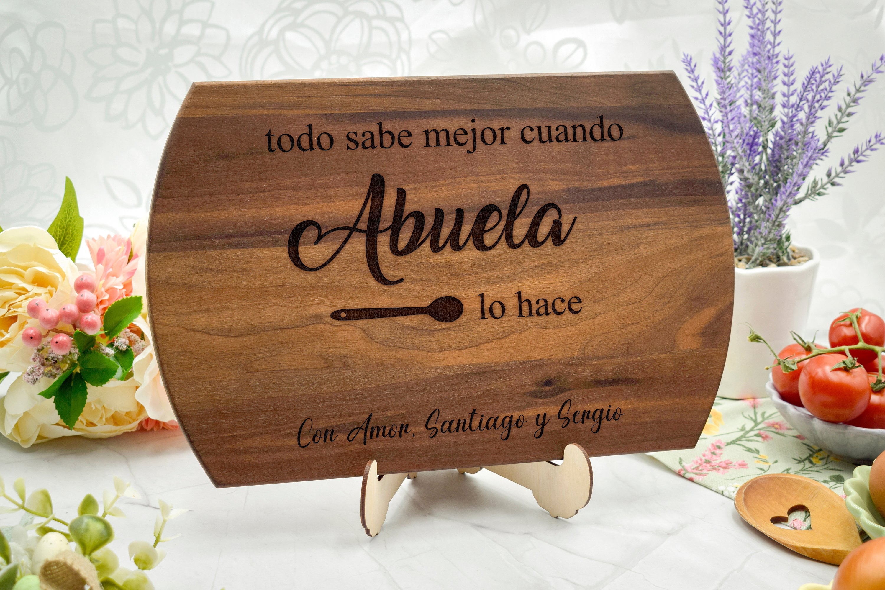 Spanish Cutting Board, Abuela Gift, Abuela Cutting Board, Spanish ...