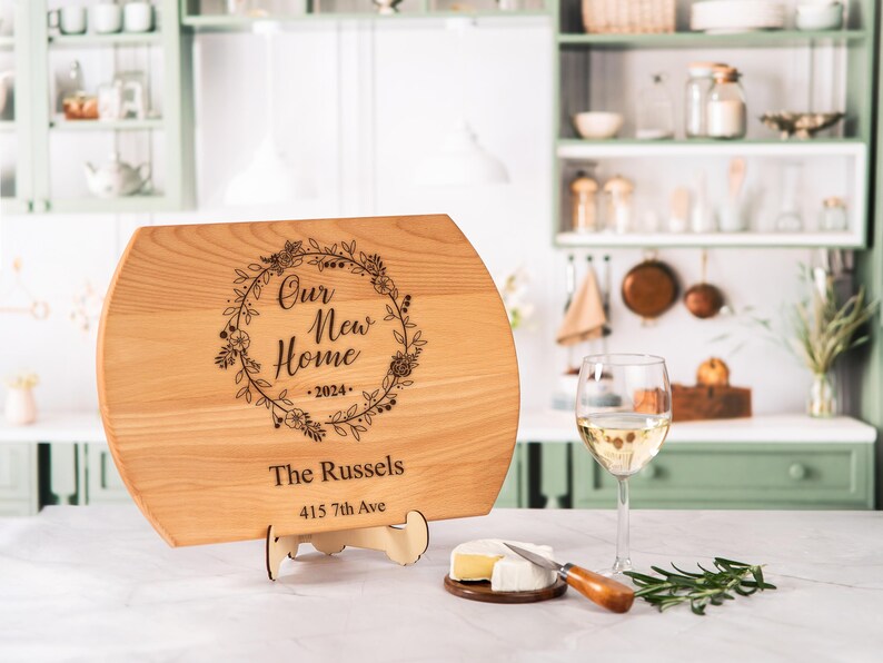 Our First Home Custom Cutting Board - First Home Gift - New Home Gift ...