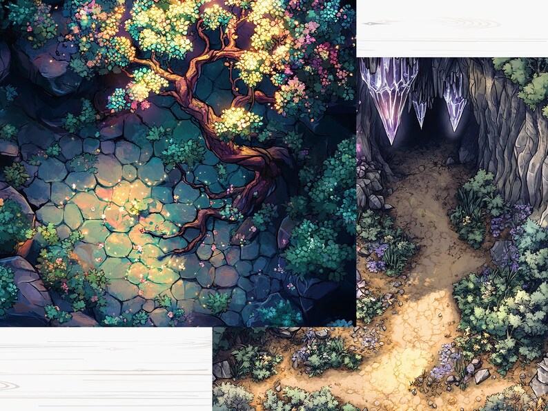 RPG Battlemap Pack - the Feywild | 100+ Maps for D&D, Pathfinder ...