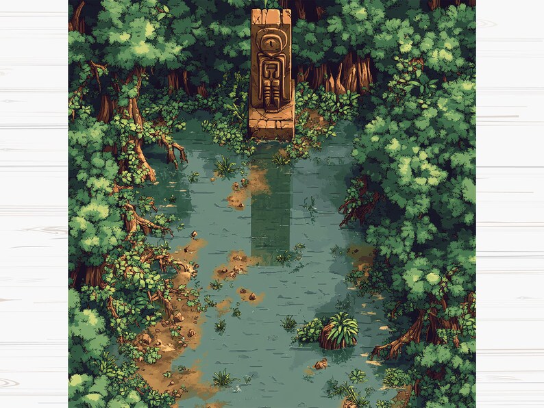 RPG Battlemap Pack - Cursed Swamp | 100+ Bog, Marsh, and Wetland Themed ...