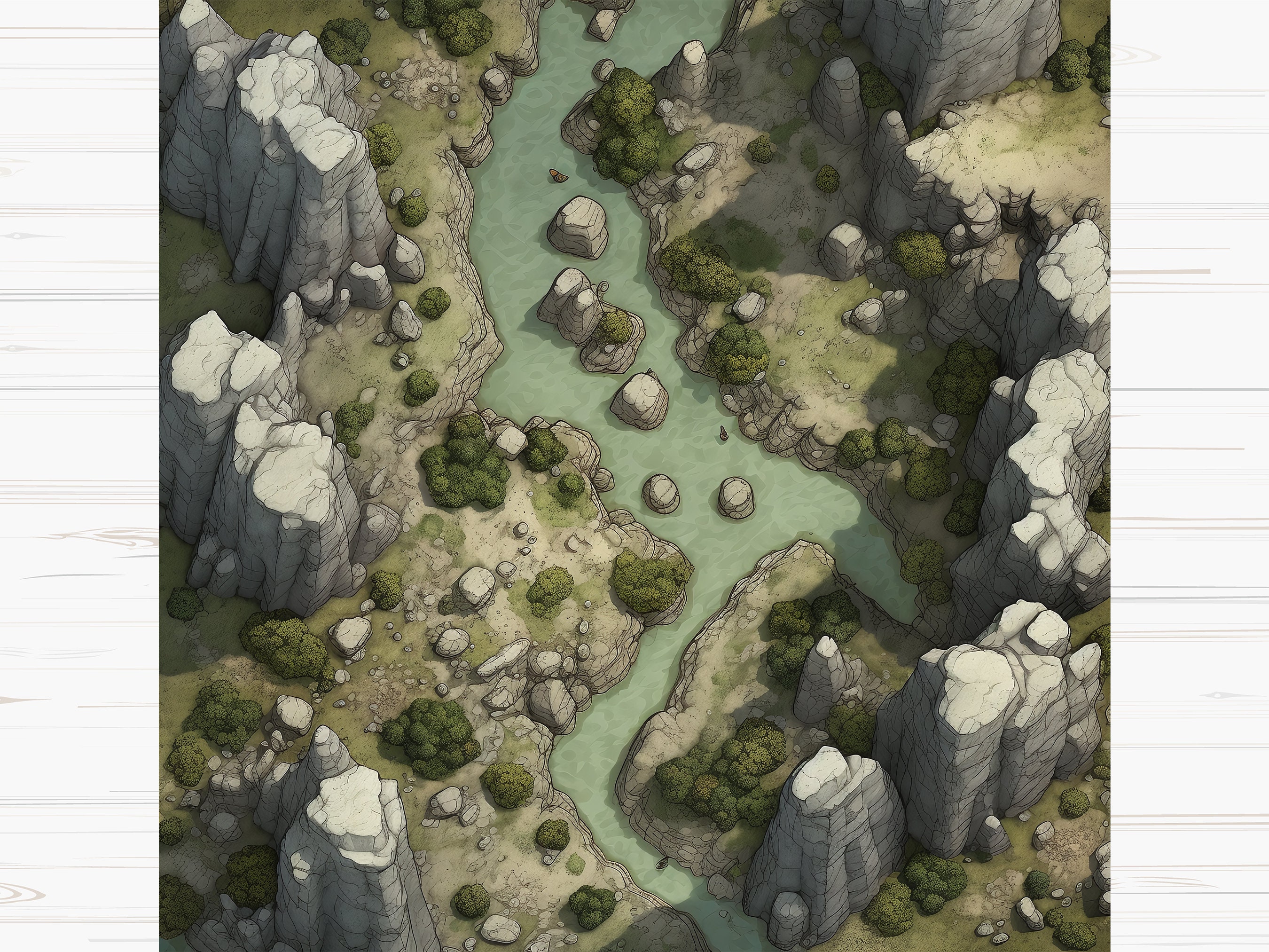 RPG Battlemap Pack Mountain Pass 50 Maps for D&D, Pathfinder, and Other ...