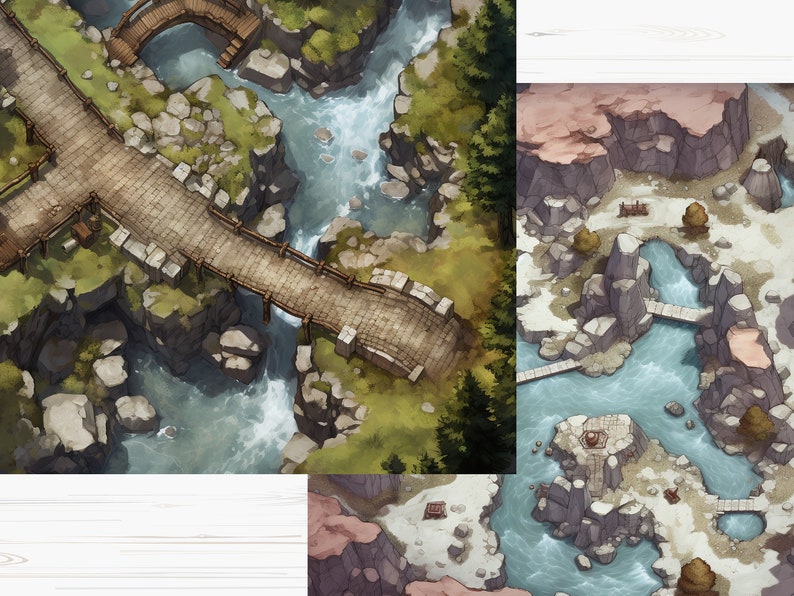 RPG Battlemap Pack - Mountain Pass | 50+ Maps for D&D, Pathfinder, and ...