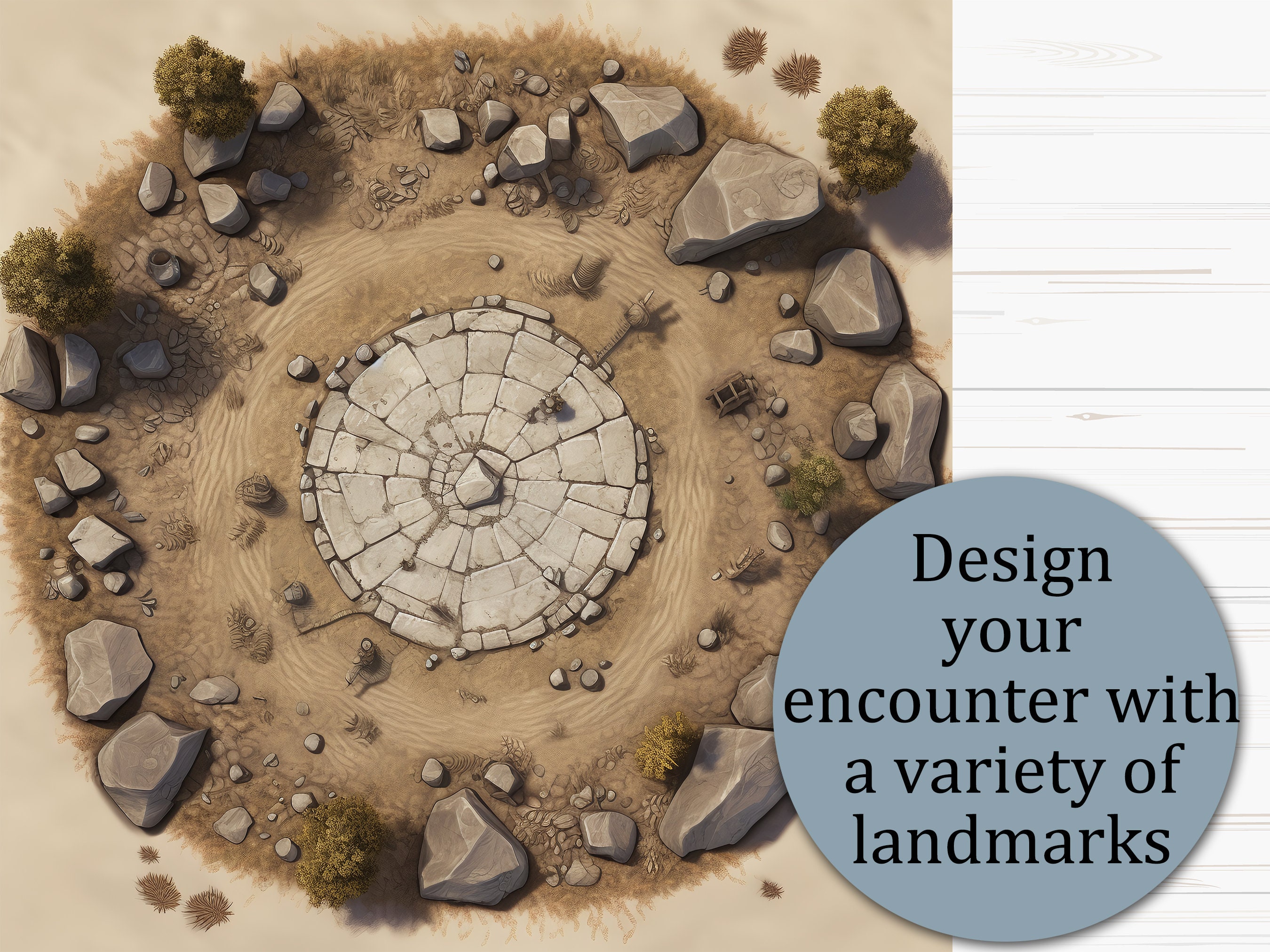 RPG Battlemap Pack Desert 100 Maps for D&D, Pathfinder, and Other ...
