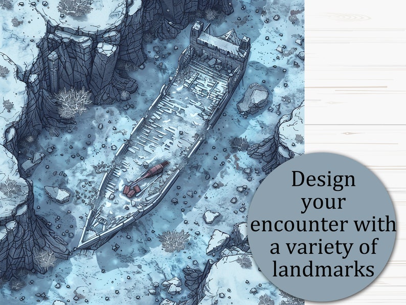 RPG Battlemap Pack - Frozen Tundra | 100+ Maps for D&D, Pathfinder, and ...