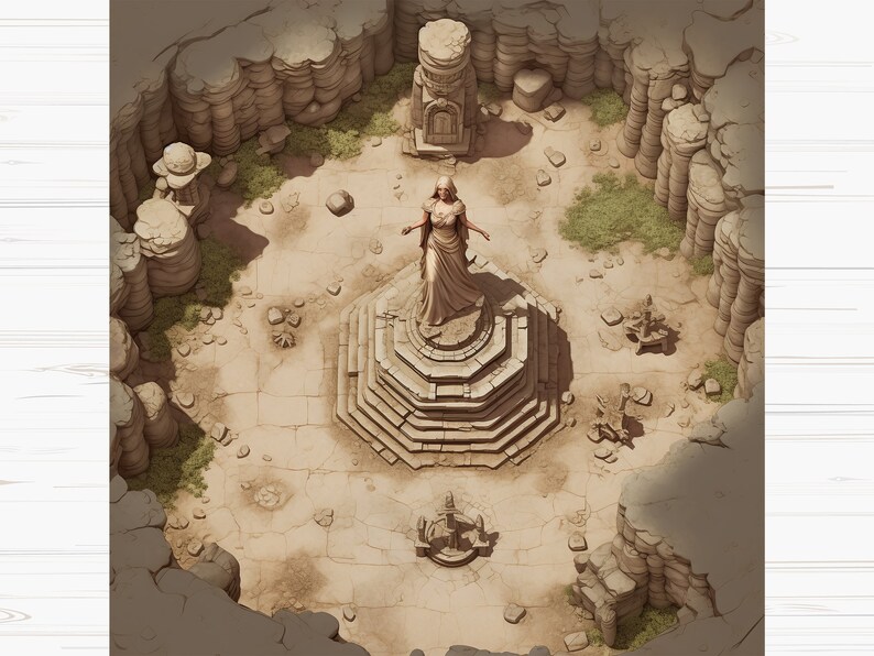 RPG Battlemap Pack Desert 100 Maps for D&D, Pathfinder, and Other ...