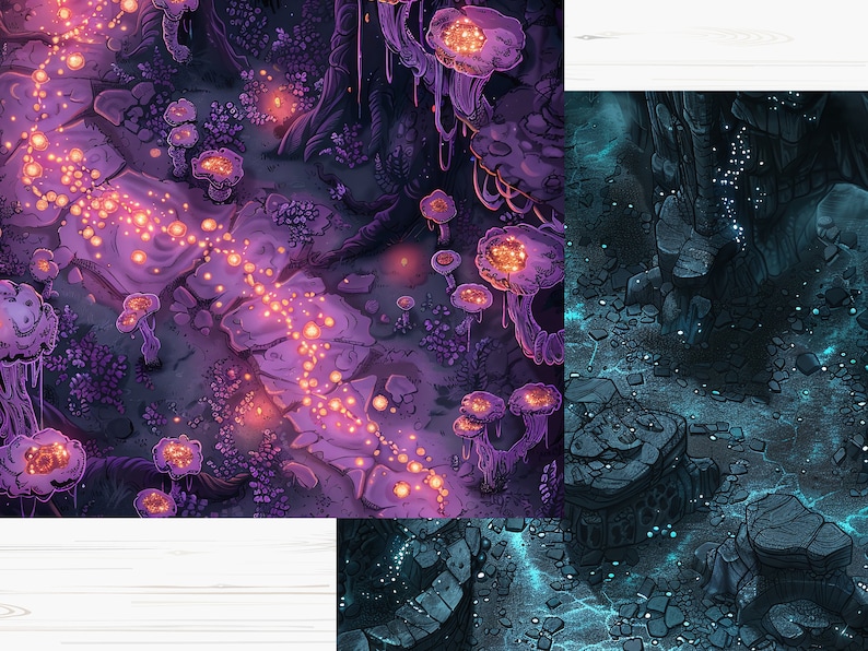 RPG Battlemap Pack - the Underdark | 50+ Maps for D&D, Pathfinder, and ...