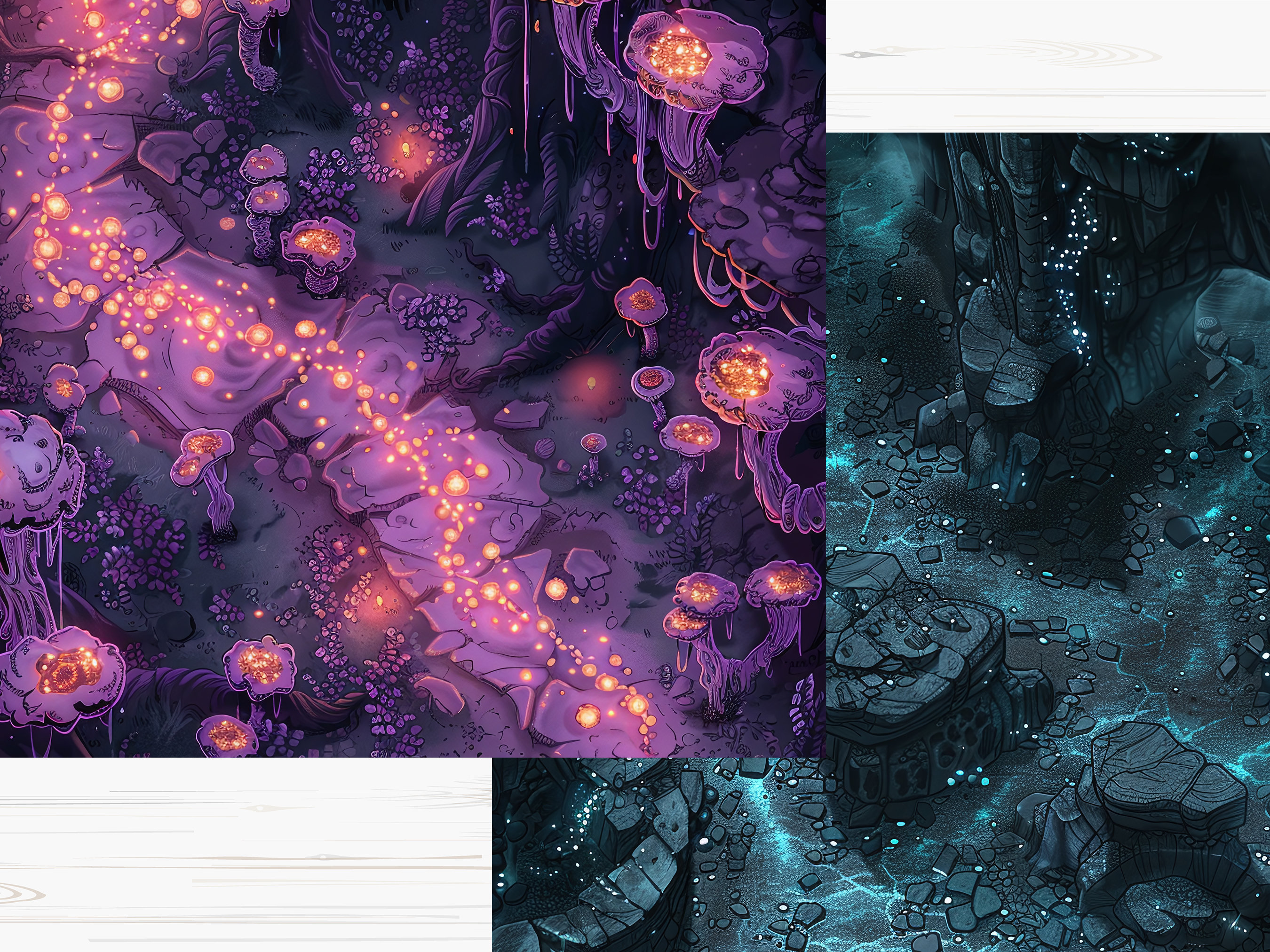 RPG Battlemap Pack - the Underdark | 50+ Maps for D&D, Pathfinder, and ...