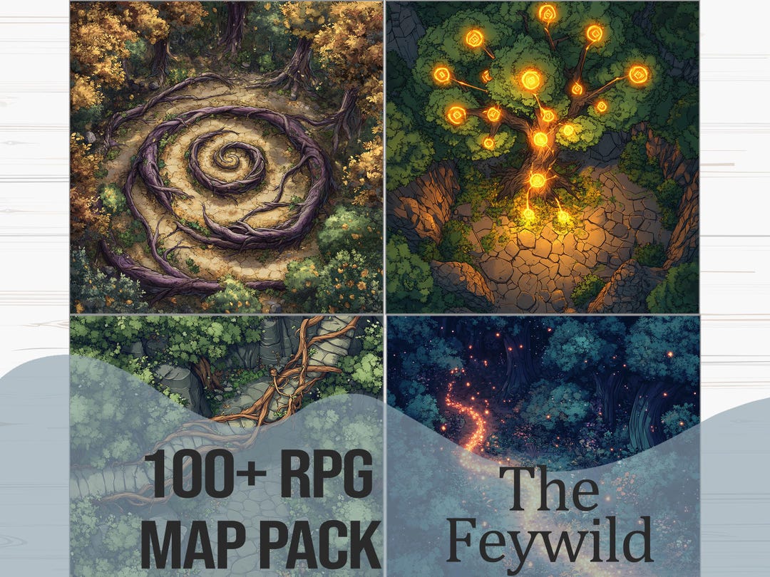 RPG Battlemap Pack - the Feywild | 100+ Maps for D&D, Pathfinder ...