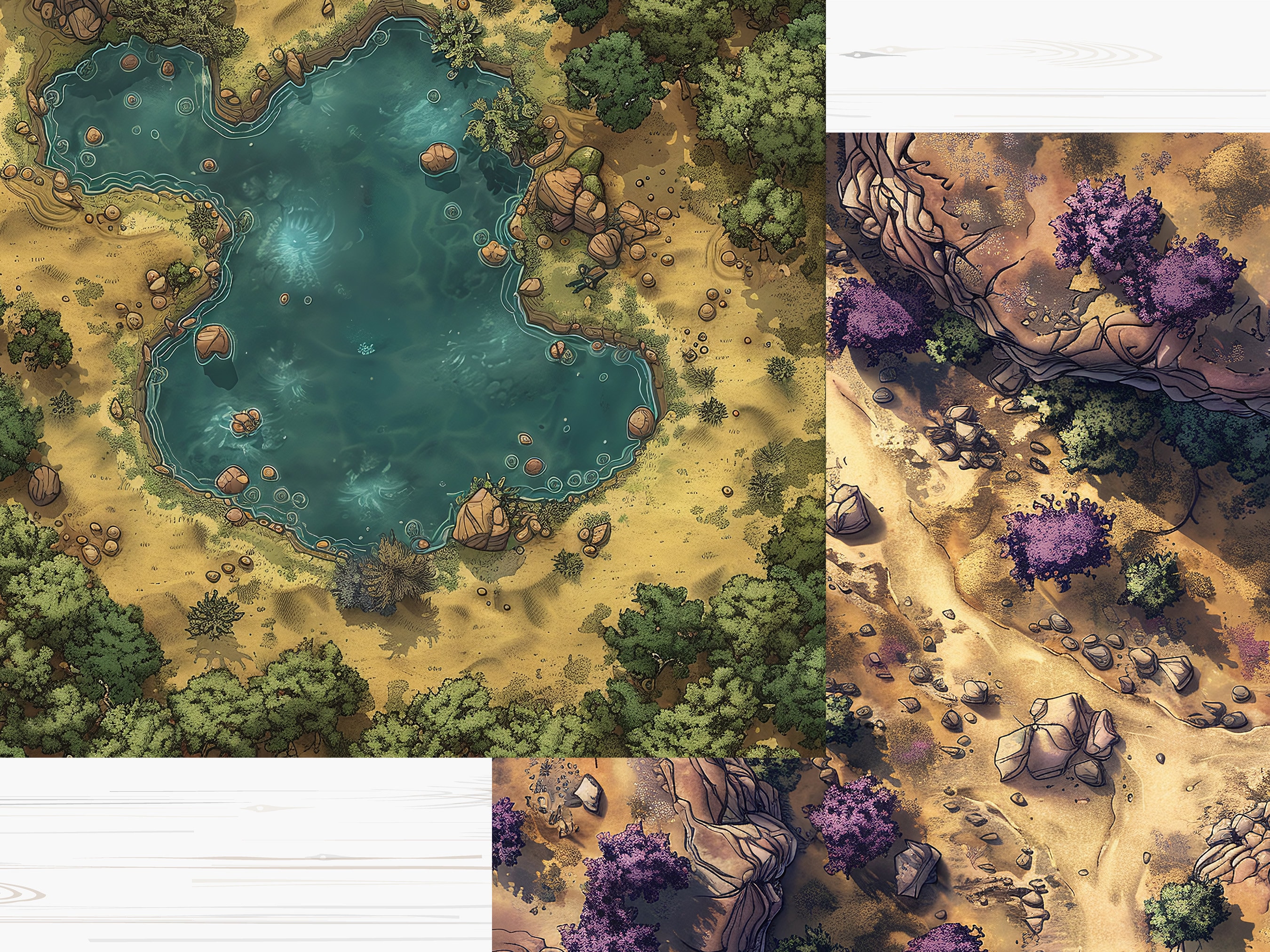 RPG Battlemap Pack Plains 100 Maps for D&D, Pathfinder, and Other ...