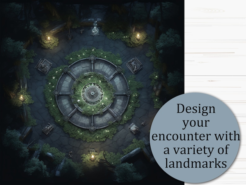 RPG Battlemap Pack - the Dark Forest | 100+ Maps for D&D, Pathfinder ...