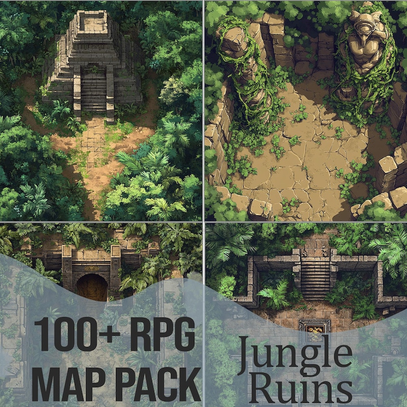 Dnd Jungle Battle Maps - Etsy