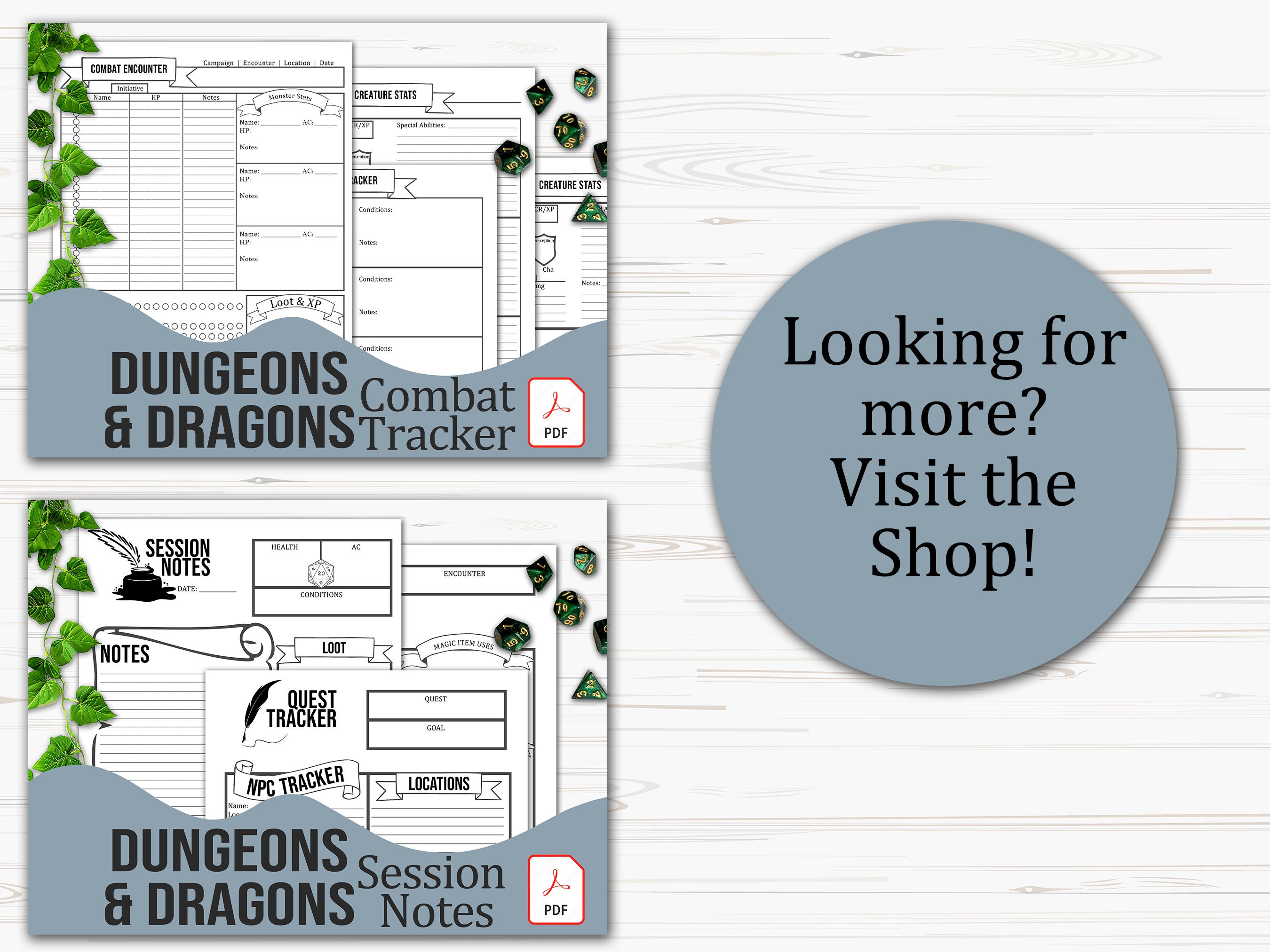 Printable Inventory Tracker for Ttrpgs | PDF With Fillable Fields ...