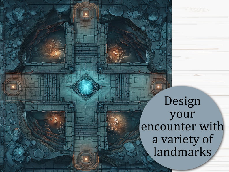 RPG Battlemap Pack - the Underdark | 50+ Maps for D&D, Pathfinder, and ...