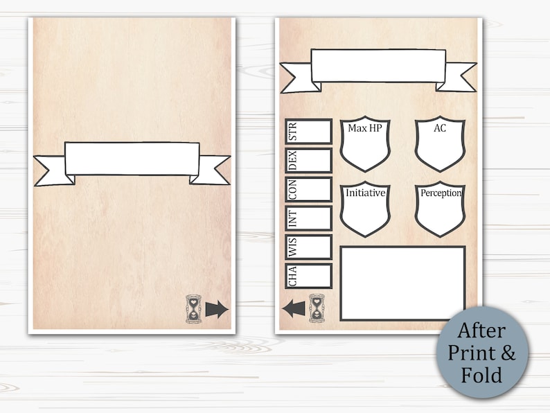 Printable Initiative Tracker for TTRPGS | Dungeons and Dragons 5e ...