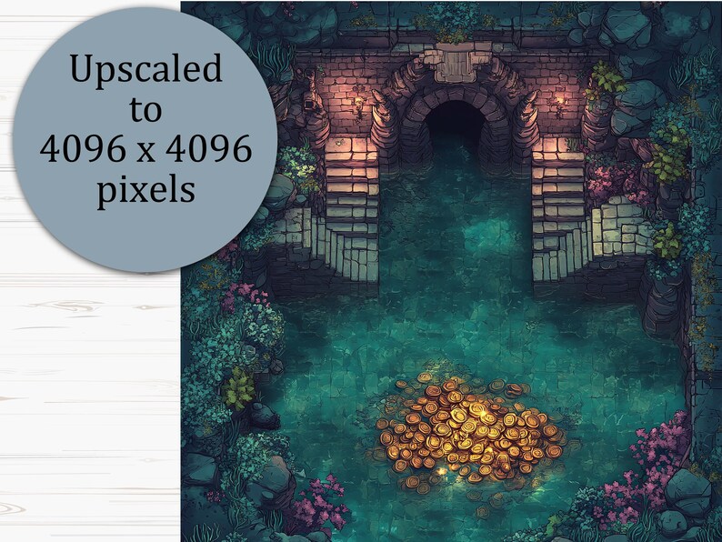 RPG Battlemap Pack - Sunken City | 100+ Maps for D&D, Pathfinder, and ...
