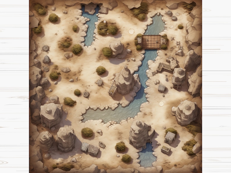 RPG Battlemap Pack Desert 100 Maps for D&D, Pathfinder, and Other ...