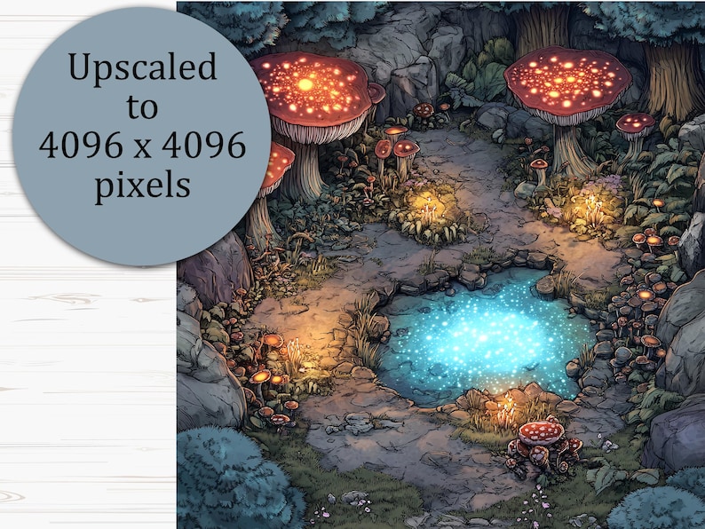 RPG Battlemap Pack - Fungal Forest | 100+ Mushroom Forest Themed Maps ...