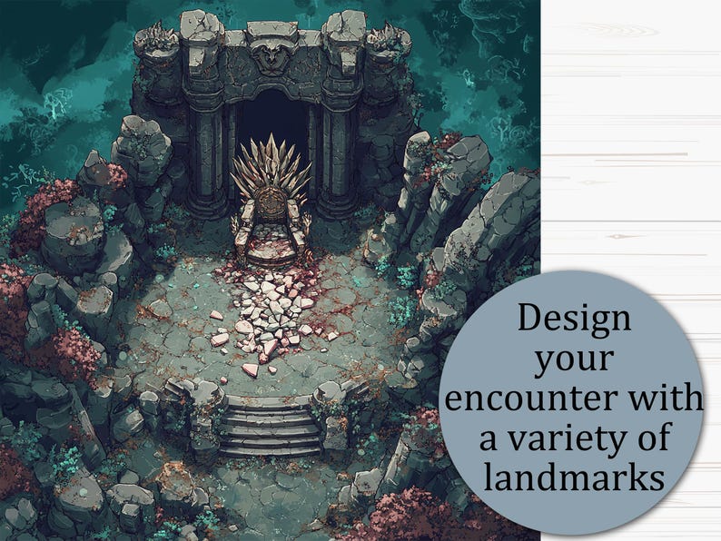 RPG Battlemap Pack - Sunken City | 100+ Maps for D&D, Pathfinder, and ...