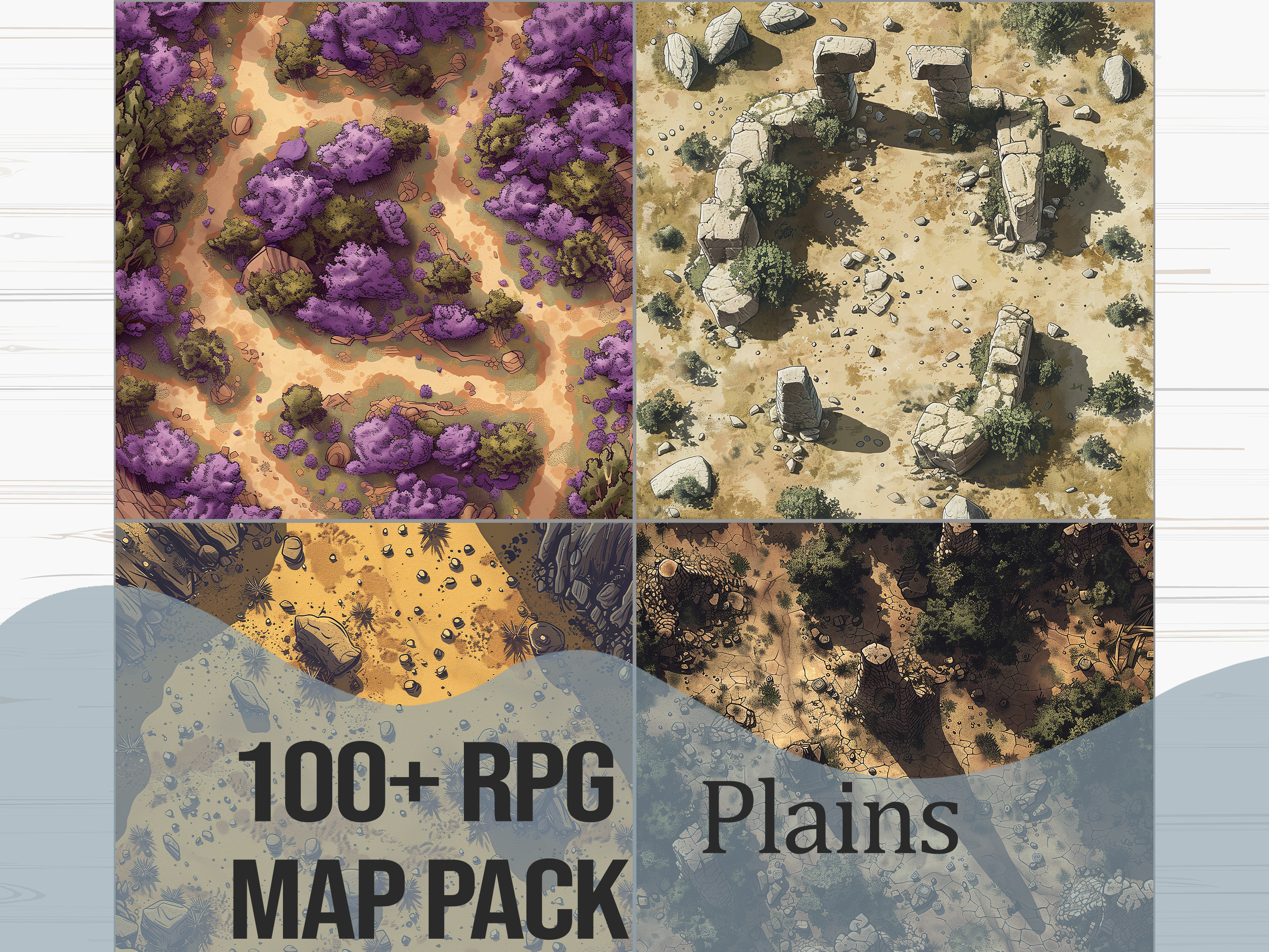 RPG Battlemap Pack - Plains | 100+ Maps for D&D, Pathfinder, and Other ...