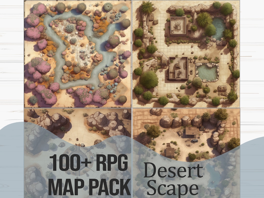 RPG Battlemap Pack - Desert | 100+ Maps for D&D, Pathfinder, and Other ...