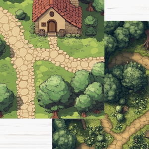 RPG Battlemap Pack - Cozy Cottage Core Town | 100+ Cozy Farming Game ...