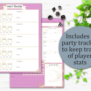 Printable Combat Tracker for Dms | PDF With Fillable Fields | Dungeons ...