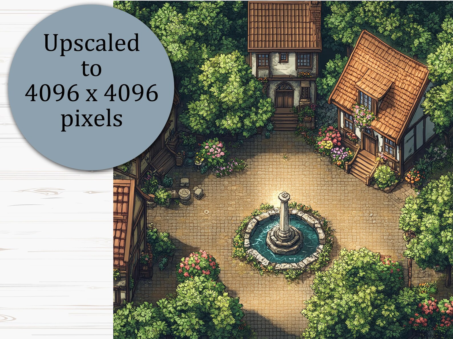 RPG Battlemap Pack - Cozy Cottage Core Town | 100+ Cozy Farming Game ...