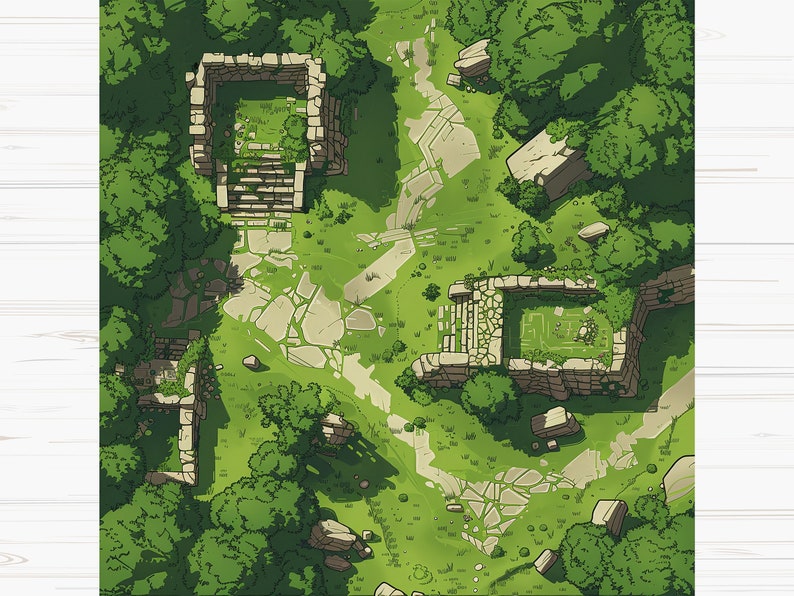 RPG Battlemap Pack Grasslands 100 Maps for D&D, Pathfinder, and Other TTRPGS - Etsy