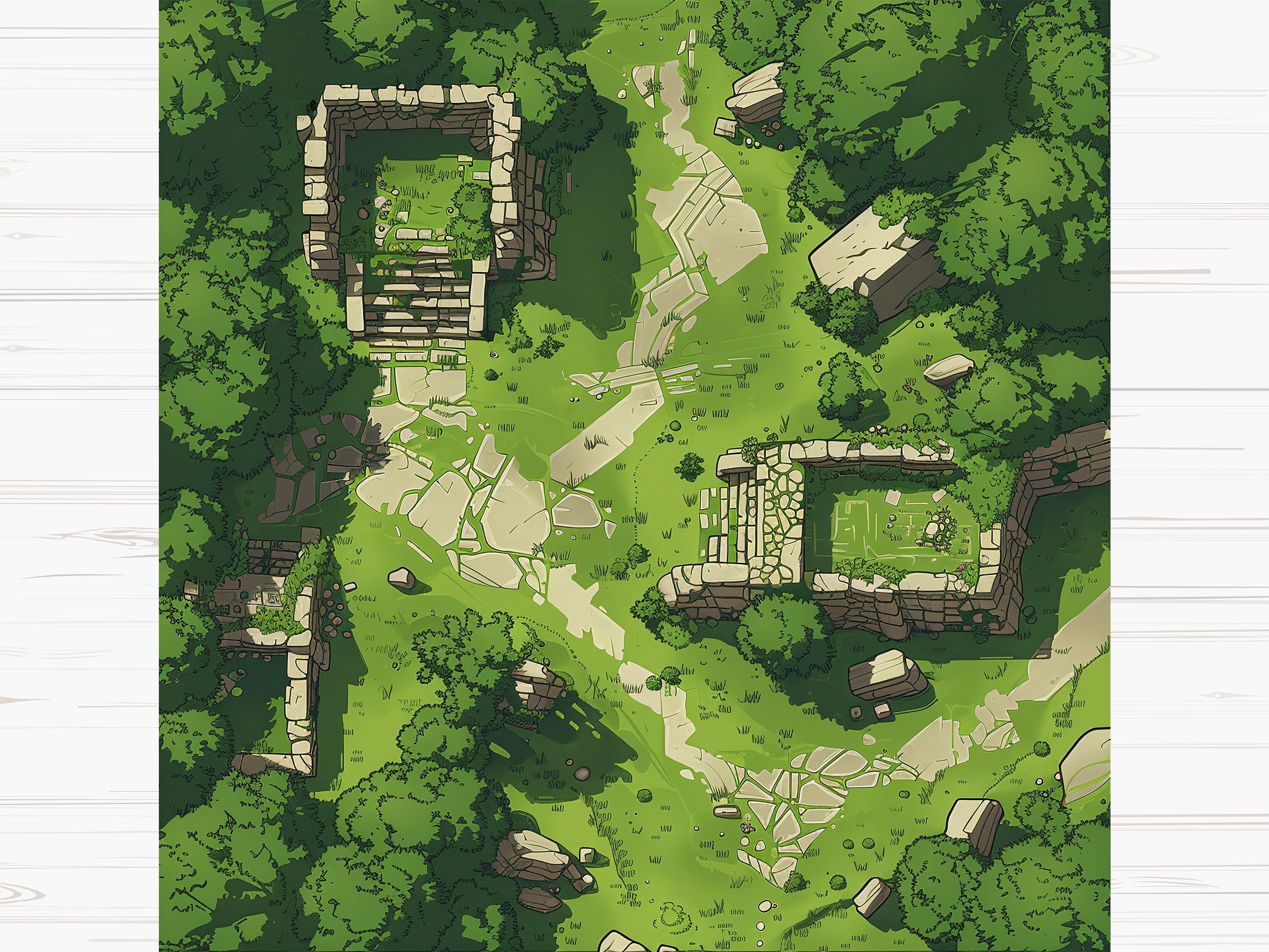 RPG Battlemap Pack - Grasslands | 100+ Maps for D&D, Pathfinder, and ...