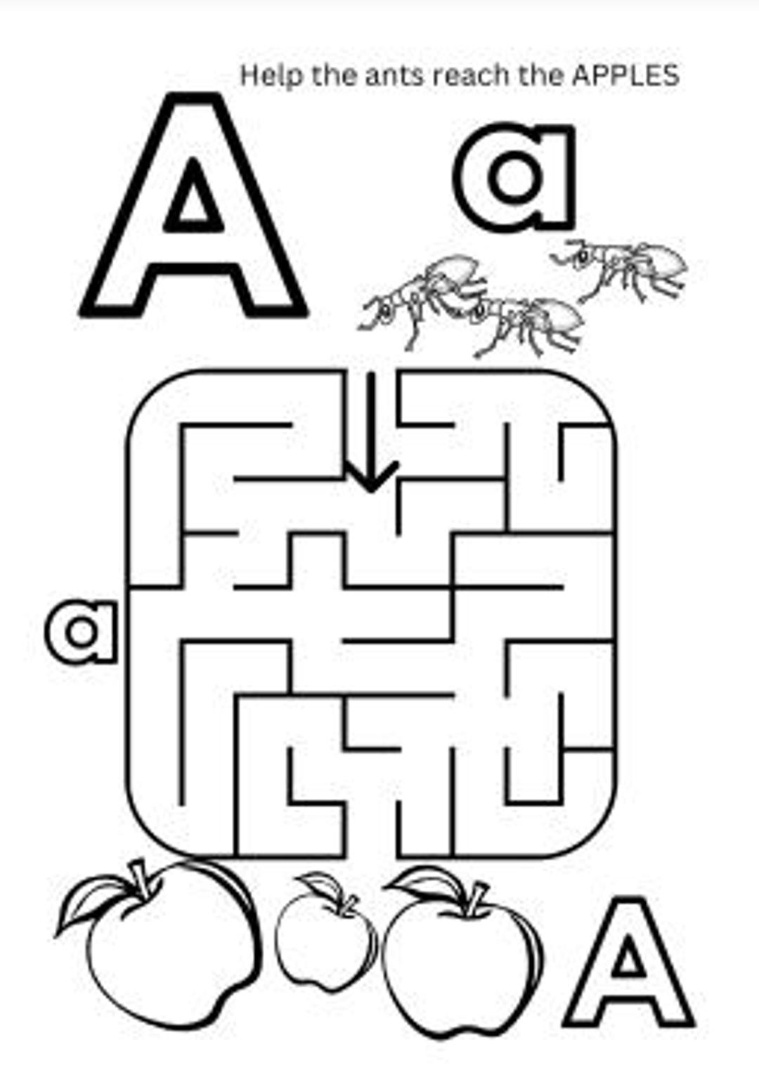 Fruit Alphabet Coloring Book for Kids: A-Z Early Learning (PDF) - Etsy