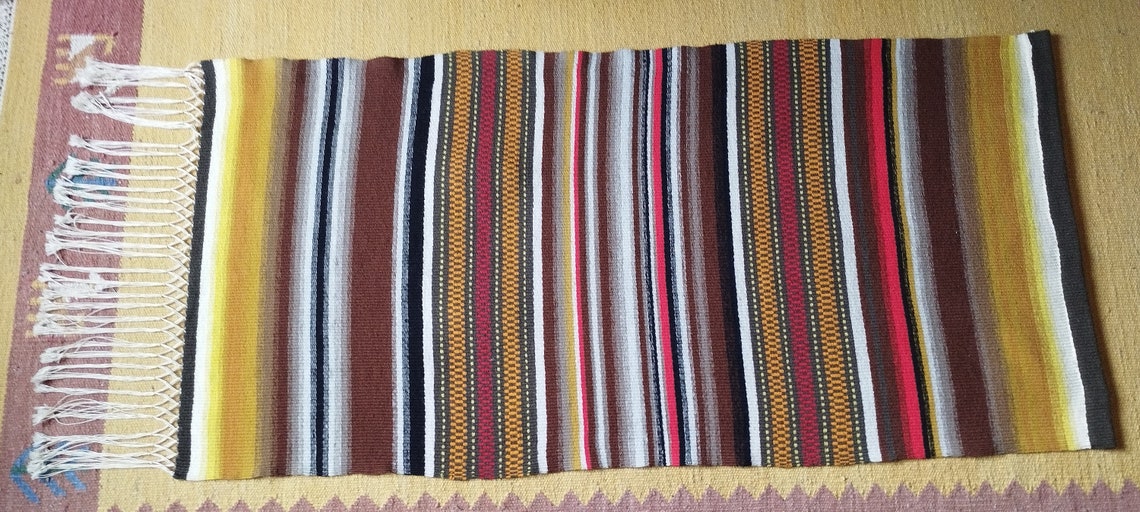 Stunning Traditional Handwoven Finnish Folk Art Weaving Raanu Wall Rug ...