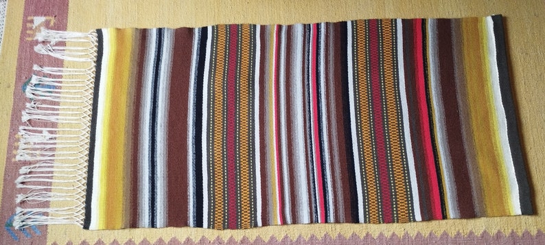 Stunning Traditional Handwoven Finnish Folk Art Weaving Raanu Wall Rug ...