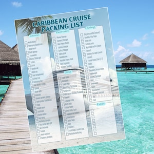 Caribbean Cruise Packing List | Tropical Vacation Travel Planner (PDF ...
