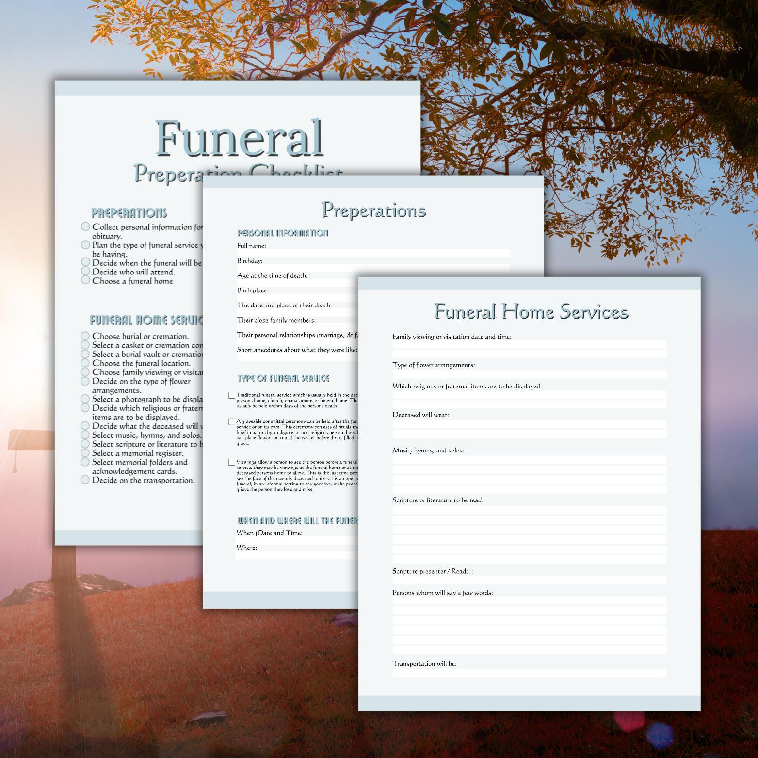 Comprehensive Funeral Preparation Checklist for Families and Relatives ...